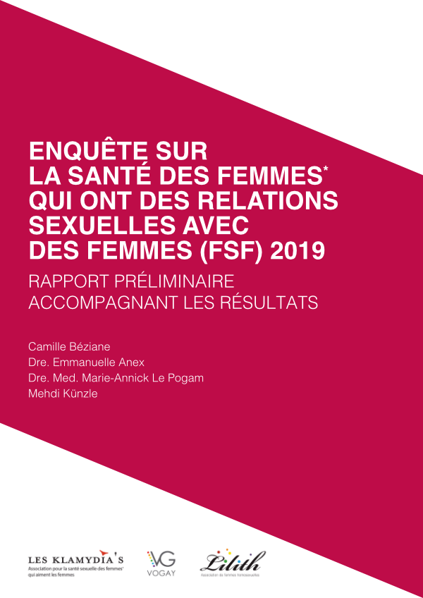 Enquête sur la santé des femmes* qui ont des relations sexuelles avec des femmes (FSF) - VoQueer